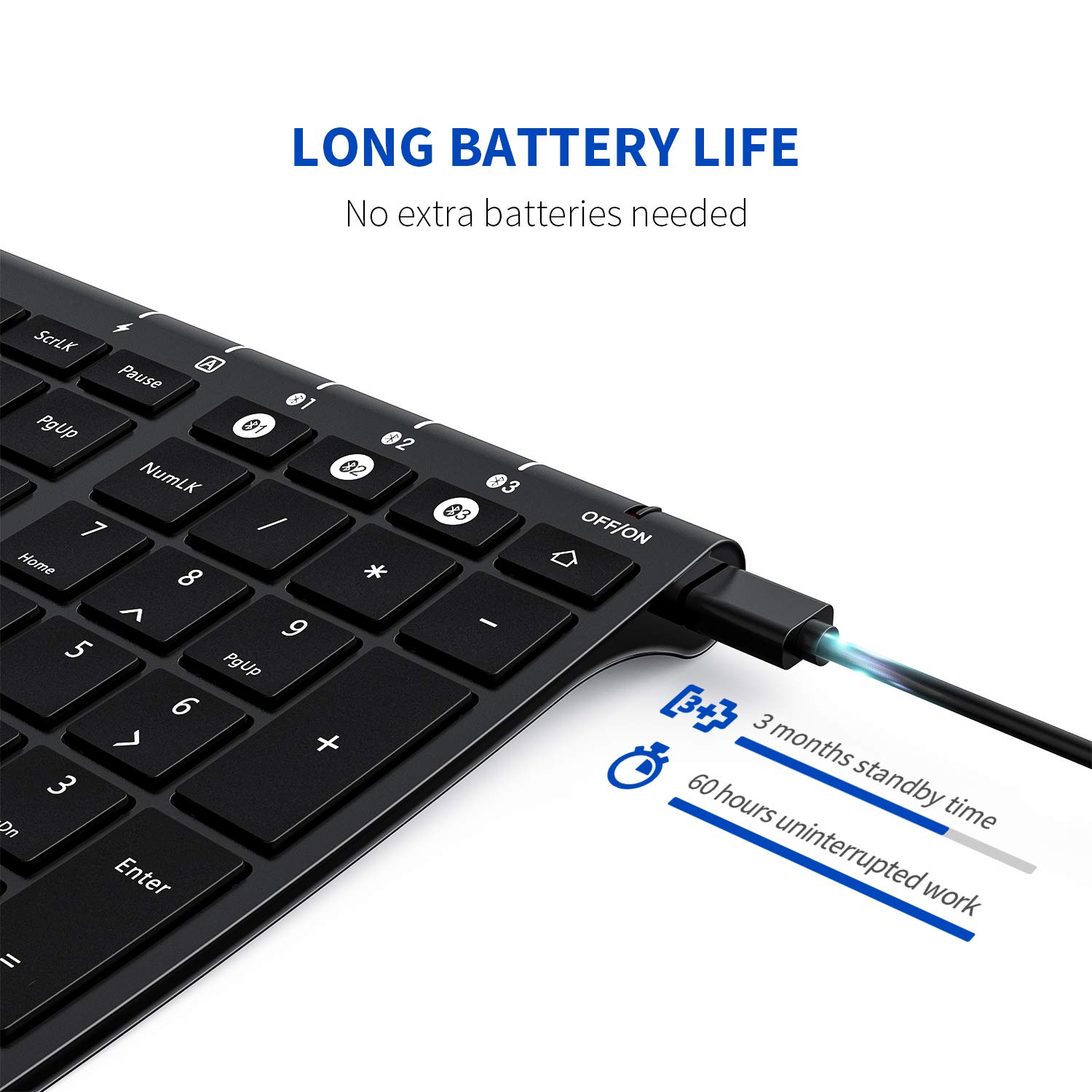 Multi-device bt wireless keyboard
