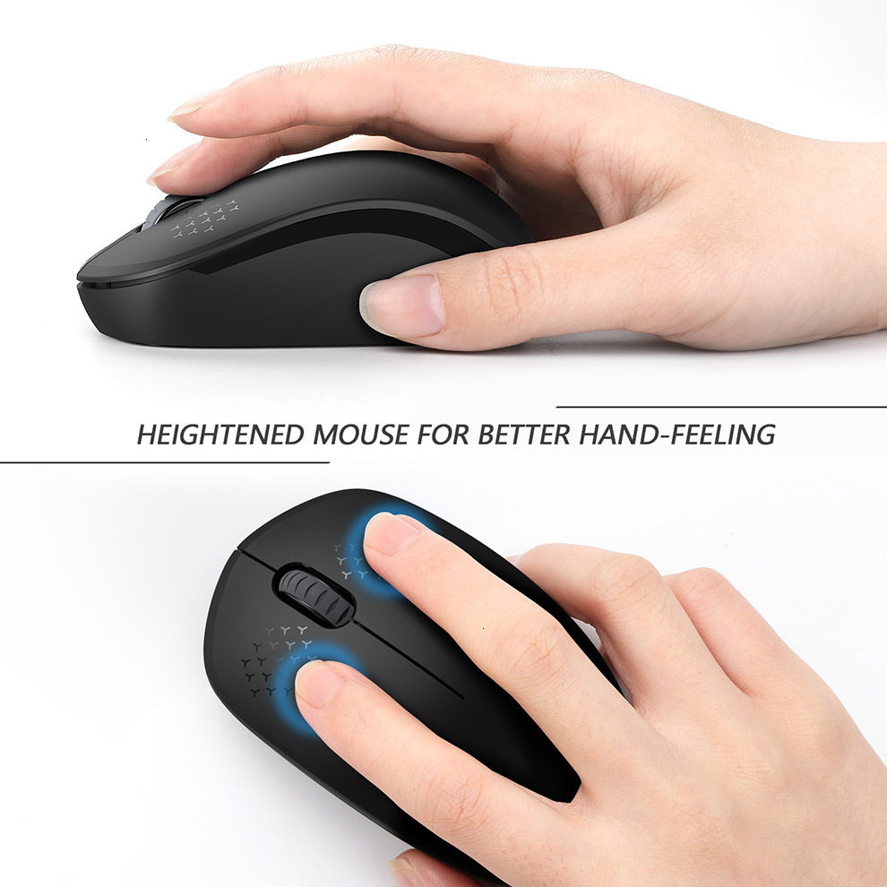 Noiseless 2.4ghz wireless mouse for laptop